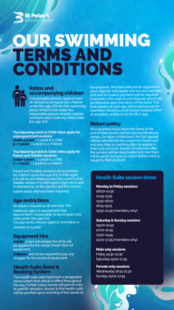 Updates To Our Swimming Policies | Burnley Leisure & Culture